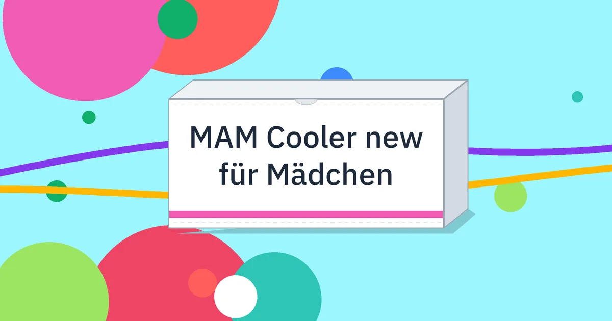 Symbolbild: Packung mit der Aufschrift MAM Cooler new für Mädchen (PZN 12671260) – Verfügbarkeit und Bezug in Apotheken in Frankfurt am Main