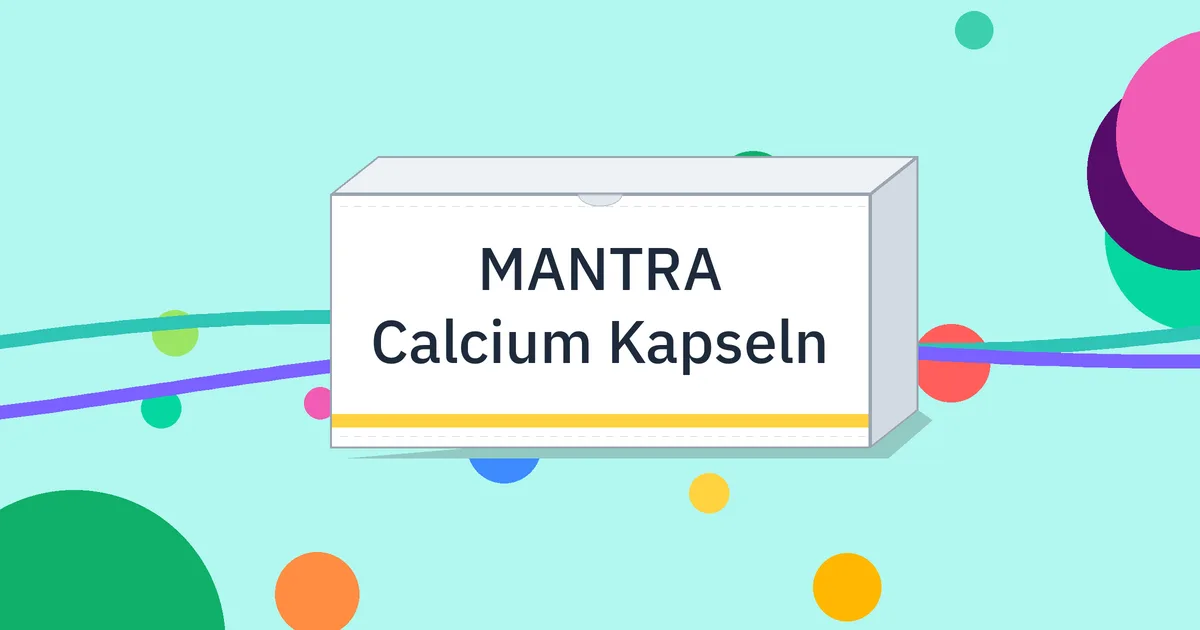 Symbolbild: Packung mit der Aufschrift MANTRA Calcium Kapseln (PZN 19210757) – Verfügbarkeit und Bezug in Apotheken in Frankfurt am Main