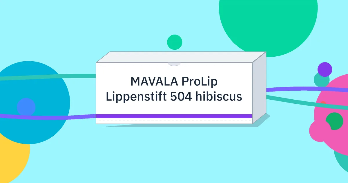 Symbolbild: Packung mit der Aufschrift MAVALA ProLip Lippenstift 504 hibiscus (PZN 20650007) – Verfügbarkeit und Bezug in Apotheken in Frankfurt am Main