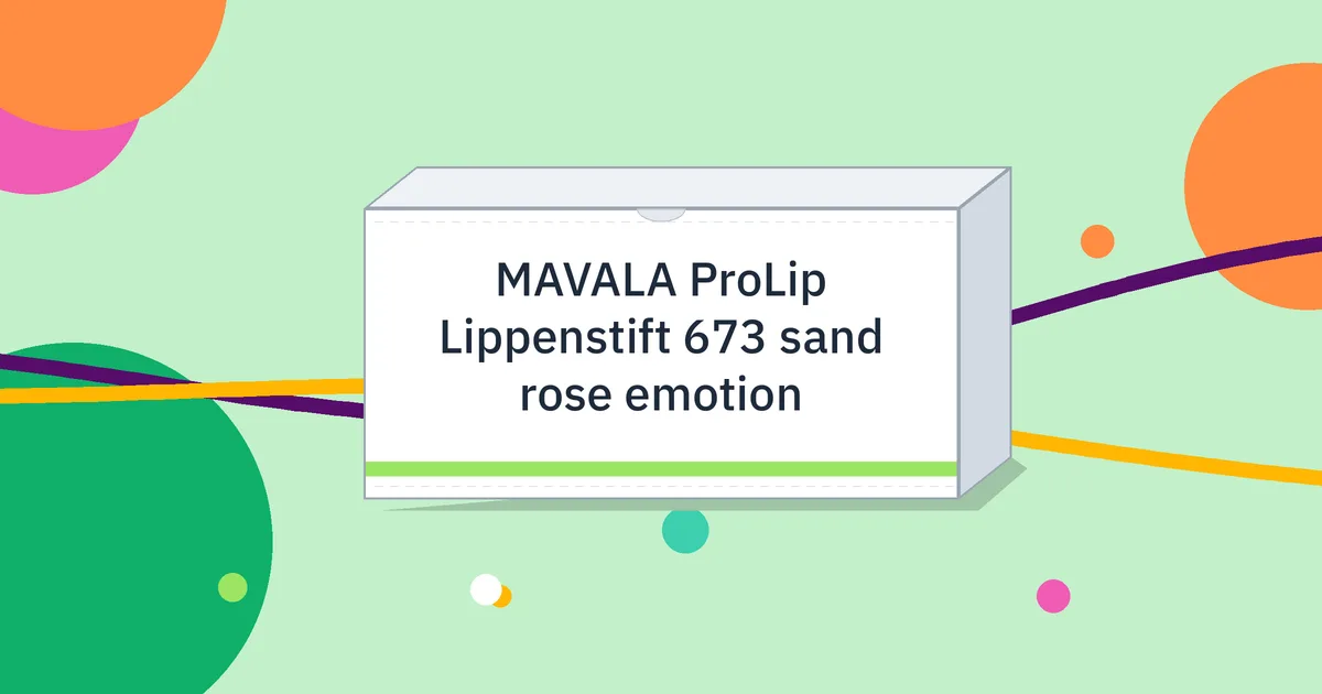 Symbolbild: Packung mit der Aufschrift MAVALA ProLip Lippenstift 673 sand rose emotion (PZN 17817320) – Verfügbarkeit und Bezug in Apotheken in Frankfurt am Main