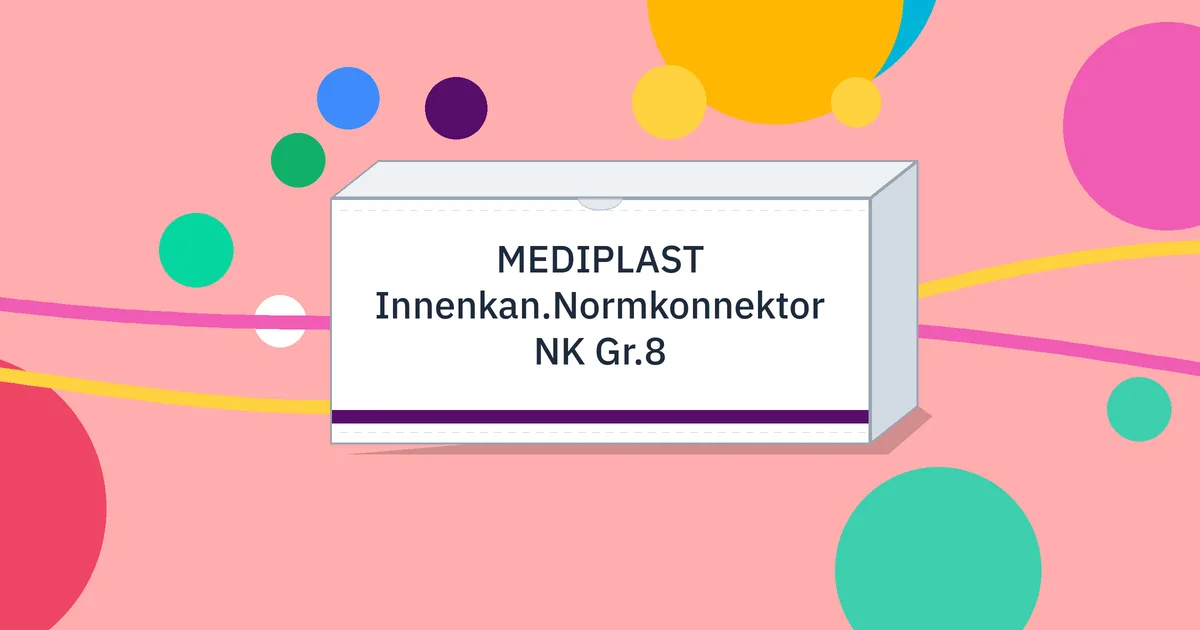 Symbolbild: Packung mit der Aufschrift MEDIPLAST Innenkan.Normkonnektor NK Gr.8 (PZN 04528011) – Verfügbarkeit und Bezug in Apotheken in Frankfurt am Main