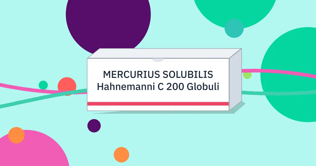 Symbolbild: Packung mit der Aufschrift MERCURIUS SOLUBILIS Hahnemanni C 200 Globuli (PZN 13718532) – Verfügbarkeit und Bezug in Apotheken in Frankfurt am Main
