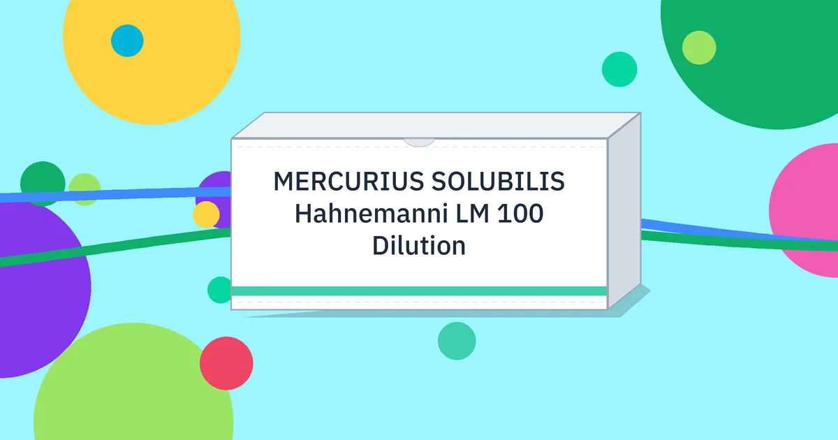 Symbolbild: Packung mit der Aufschrift MERCURIUS SOLUBILIS Hahnemanni LM 100 Dilution (PZN 12954325) – Verfügbarkeit und Bezug in Apotheken in Frankfurt am Main