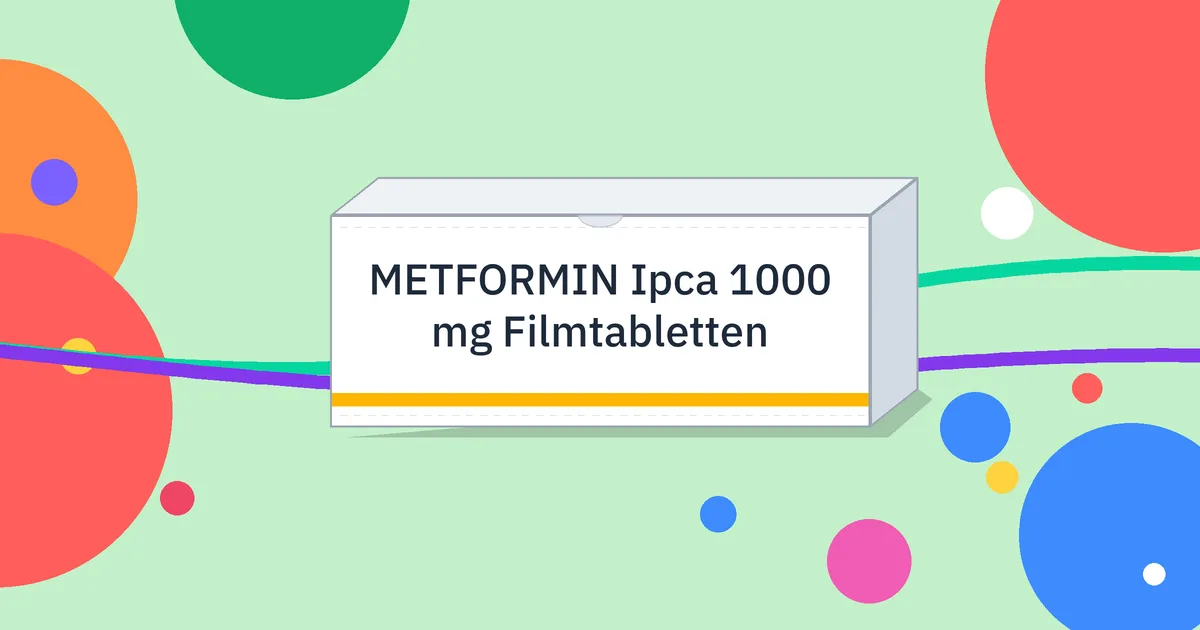 Symbolbild: Packung mit der Aufschrift METFORMIN Ipca 1000 mg Filmtabletten (PZN 19712832) – Verfügbarkeit und Bezug in Apotheken in Frankfurt am Main