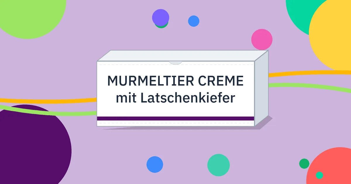 Symbolbild: Packung mit der Aufschrift MURMELTIER CREME mit Latschenkiefer (PZN 01606710) – Verfügbarkeit und Bezug in Apotheken in Frankfurt am Main