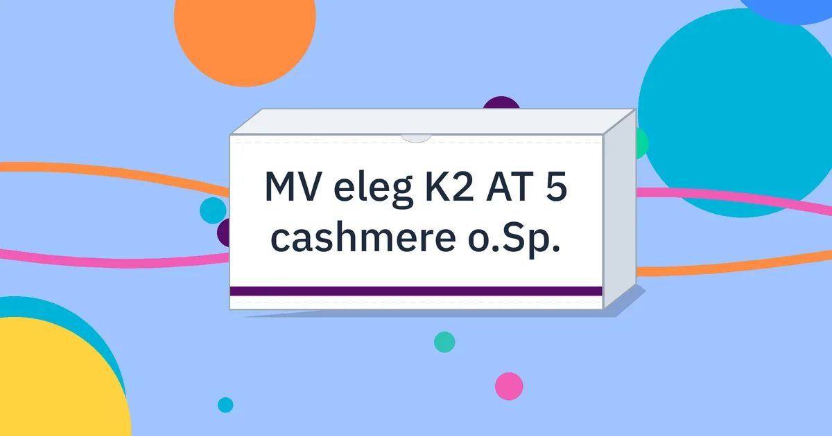 Symbolbild: Packung mit der Aufschrift MV eleg K2 AT 5 cashmere o.Sp. (PZN 15284931) – Verfügbarkeit und Bezug in Apotheken in Frankfurt am Main