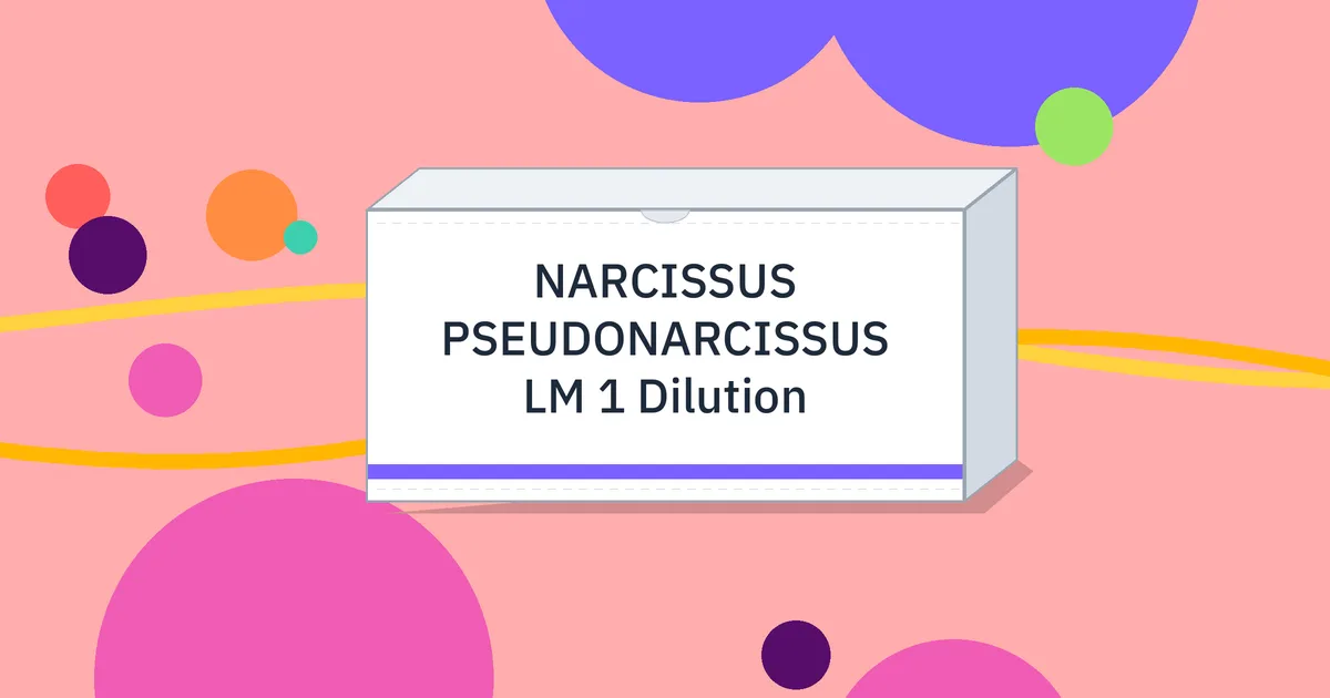 Symbolbild: Packung mit der Aufschrift NARCISSUS PSEUDONARCISSUS LM 1 Dilution (PZN 13615708) – Verfügbarkeit und Bezug in Apotheken in Frankfurt am Main