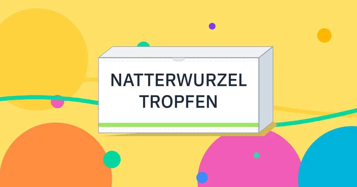 Symbolbild: Packung mit der Aufschrift NATTERWURZEL TROPFEN (PZN 15231142) – Verfügbarkeit und Bezug in Apotheken in Frankfurt am Main
