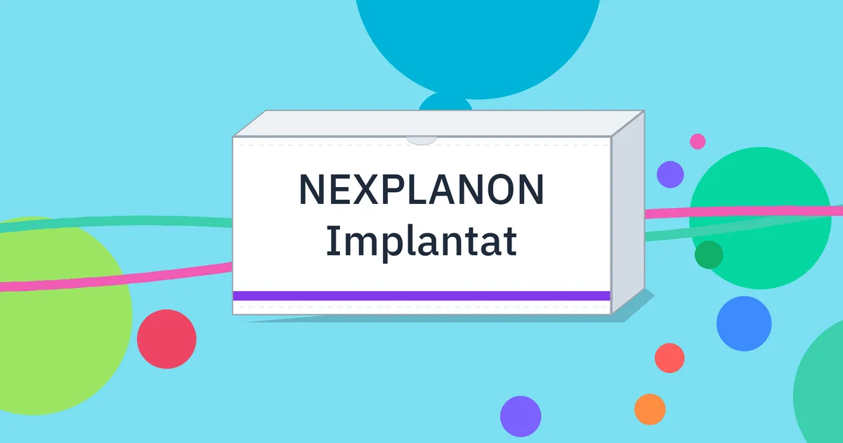 Symbolbild: Packung mit der Aufschrift NEXPLANON Implantat (PZN 08844803) – Verfügbarkeit und Bezug in Apotheken in Frankfurt am Main