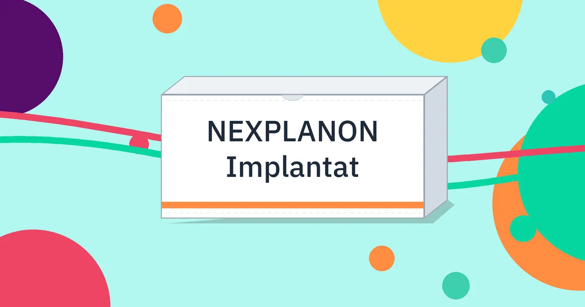 Symbolbild: Packung mit der Aufschrift NEXPLANON Implantat (PZN 09228153) – Verfügbarkeit und Bezug in Apotheken in Frankfurt am Main