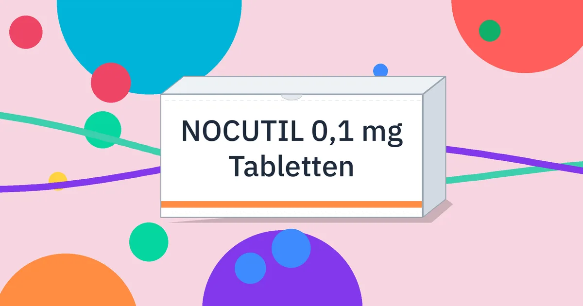 Symbolbild: Packung mit der Aufschrift NOCUTIL 0,1 mg Tabletten (PZN 01008185) – Verfügbarkeit und Bezug in Apotheken in Frankfurt am Main