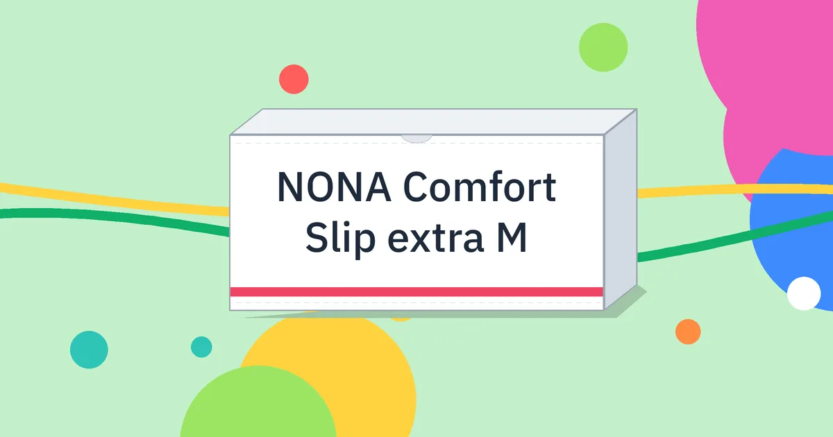 Symbolbild: Packung mit der Aufschrift NONA Comfort Slip extra M (PZN 12538420) – Verfügbarkeit und Bezug in Apotheken in Frankfurt am Main