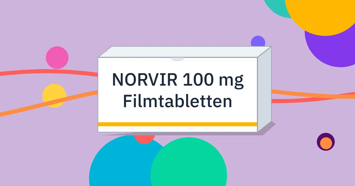 Symbolbild: Packung mit der Aufschrift NORVIR 100 mg Filmtabletten (PZN 09476649) – Verfügbarkeit und Bezug in Apotheken in Frankfurt am Main