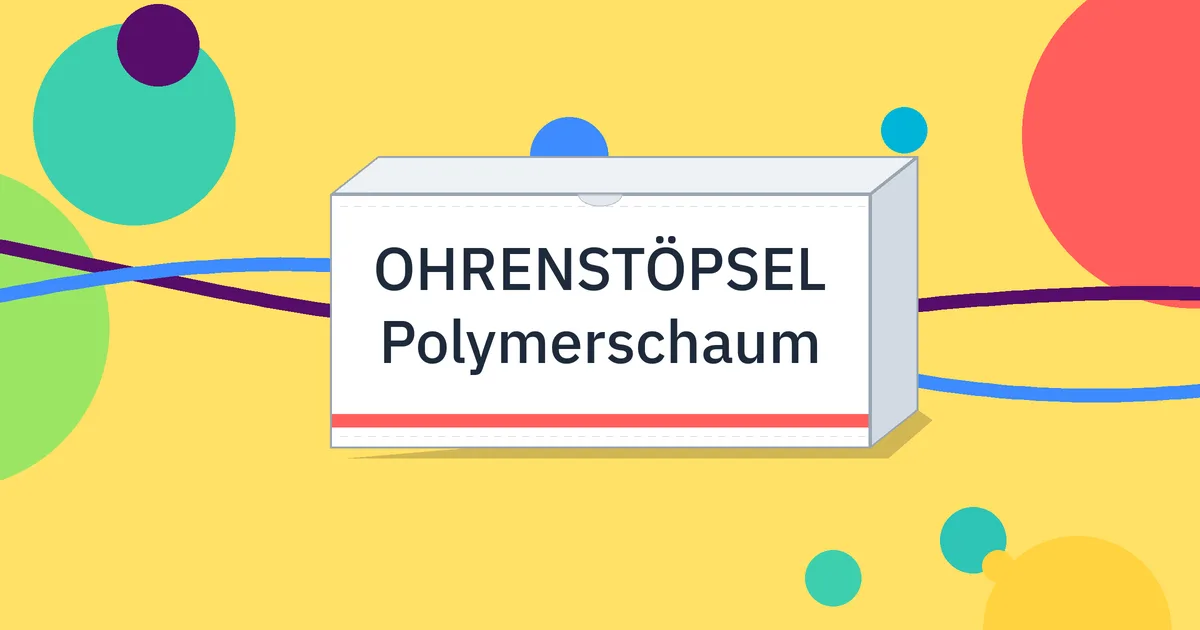 Symbolbild: Packung mit der Aufschrift OHRENSTÖPSEL Polymerschaum (PZN 20157815) – Verfügbarkeit und Bezug in Apotheken in Frankfurt am Main