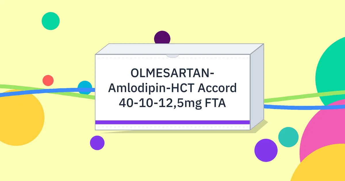 Symbolbild: Packung mit der Aufschrift OLMESARTAN-Amlodipin-HCT Accord 40-10-12,5mg FTA (PZN 16799376) – Verfügbarkeit und Bezug in Apotheken in Frankfurt am Main