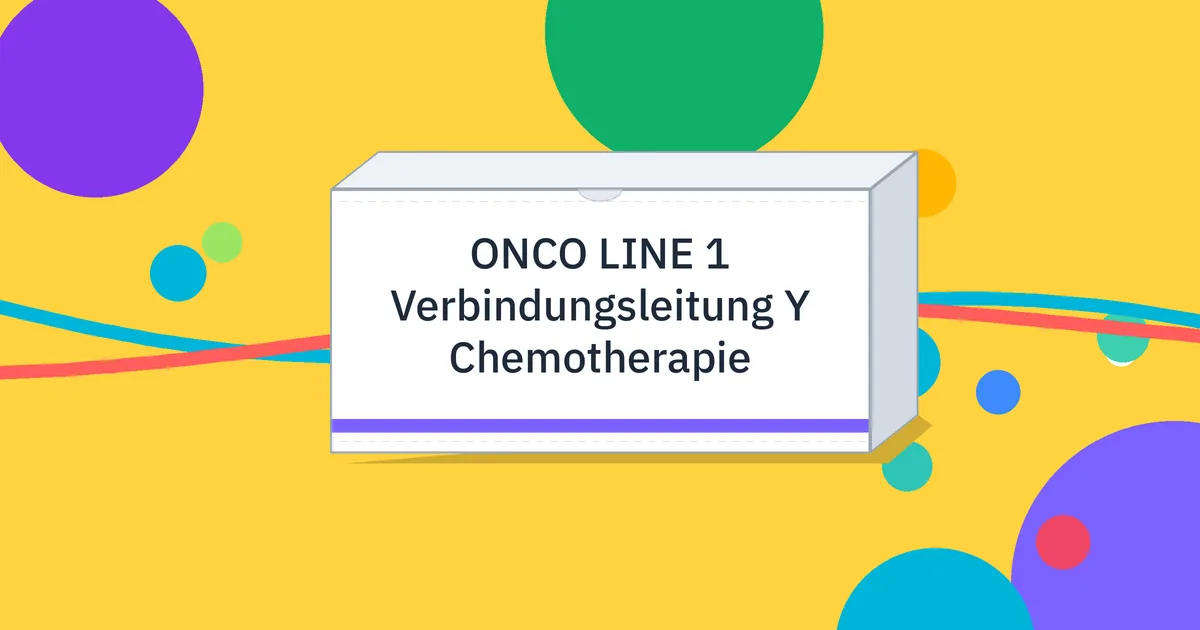 Symbolbild: Packung mit der Aufschrift ONCO LINE 1 Verbindungsleitung Y Chemotherapie (PZN 20003532) – Verfügbarkeit und Bezug in Apotheken in Frankfurt am Main