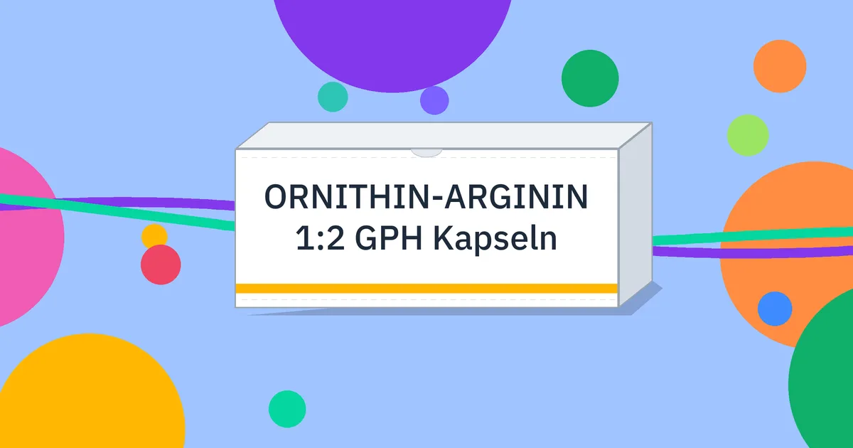 Symbolbild: Packung mit der Aufschrift ORNITHIN-ARGININ 1:2 GPH Kapseln (PZN 00948868) – Verfügbarkeit und Bezug in Apotheken in Frankfurt am Main