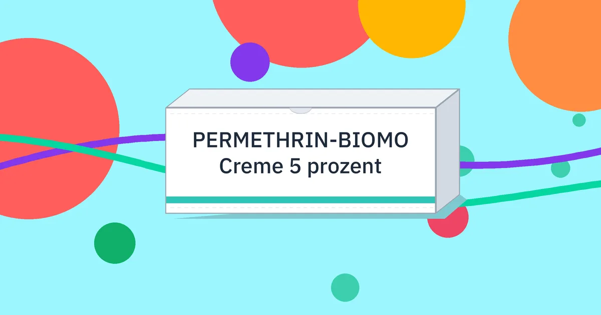 Symbolbild: Packung mit der Aufschrift PERMETHRIN-BIOMO Creme 5 prozent (PZN 18771844) – Verfügbarkeit und Bezug in Apotheken in Frankfurt am Main