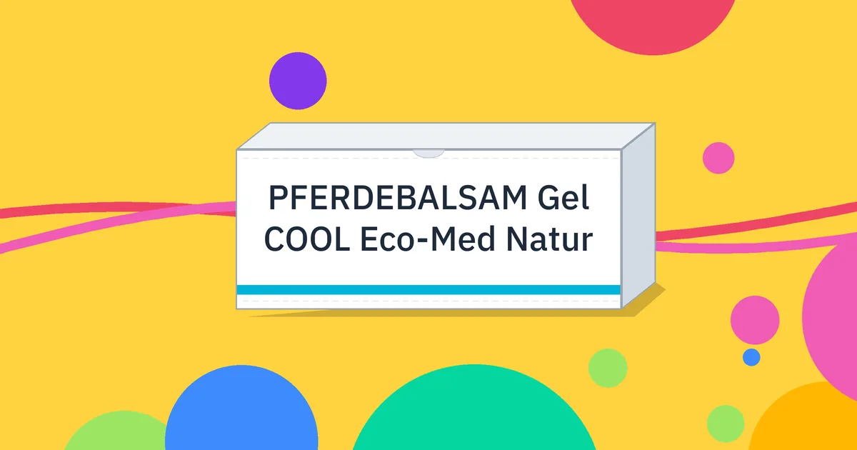Symbolbild: Packung mit der Aufschrift PFERDEBALSAM Gel COOL Eco-Med Natur (PZN 20327111) – Verfügbarkeit und Bezug in Apotheken in Frankfurt am Main