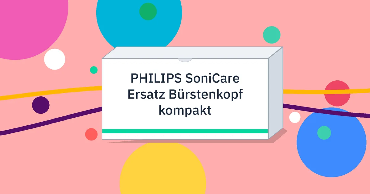 Symbolbild: Packung mit der Aufschrift PHILIPS SoniCare Ersatz Bürstenkopf kompakt (PZN 00702937) – Verfügbarkeit und Bezug in Apotheken in Frankfurt am Main