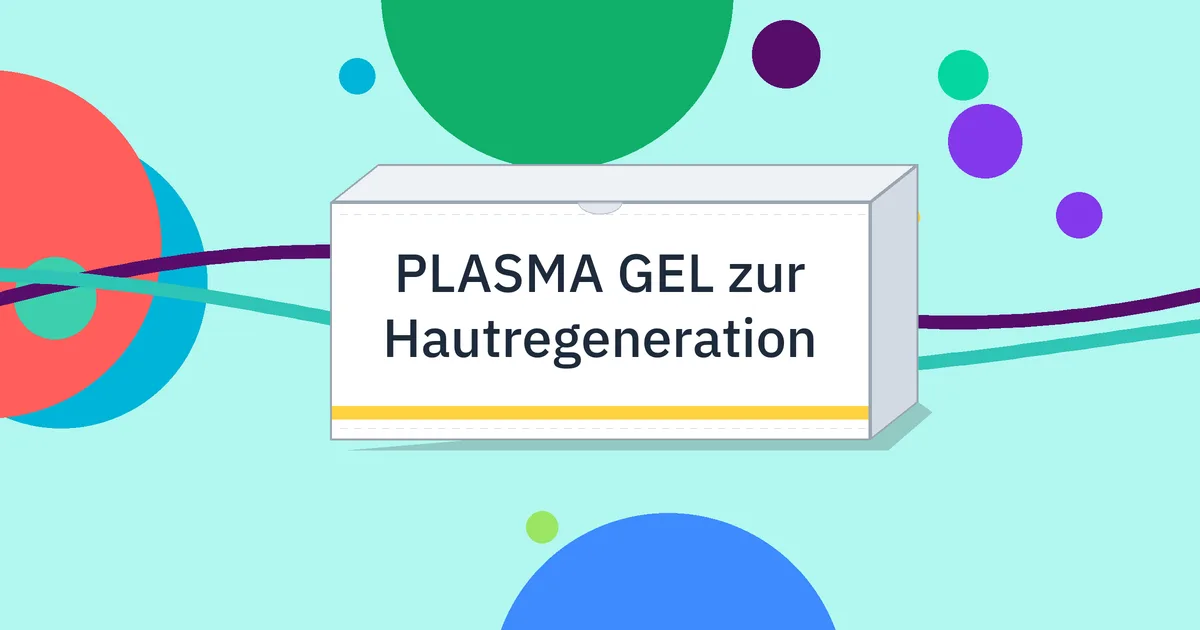 Symbolbild: Packung mit der Aufschrift PLASMA GEL zur Hautregeneration (PZN 16314373) – Verfügbarkeit und Bezug in Apotheken in Frankfurt am Main