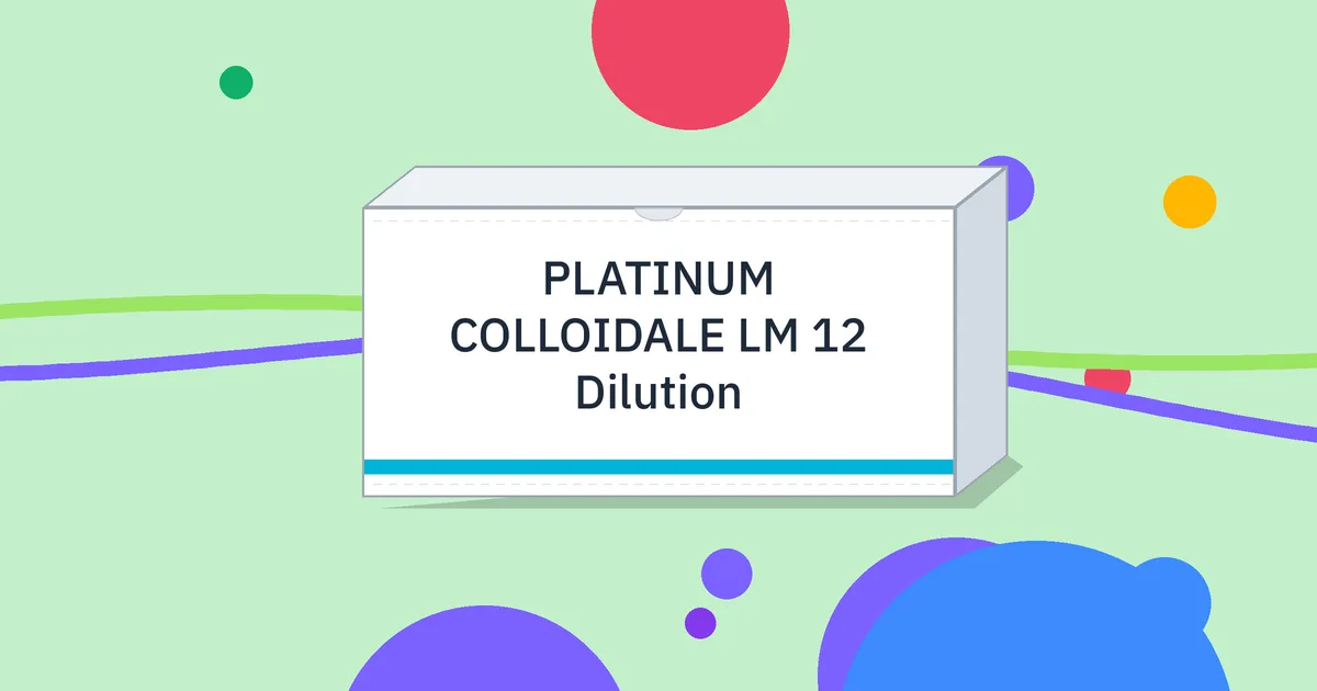 Symbolbild: Packung mit der Aufschrift PLATINUM COLLOIDALE LM 12 Dilution (PZN 13037795) – Verfügbarkeit und Bezug in Apotheken in Frankfurt am Main