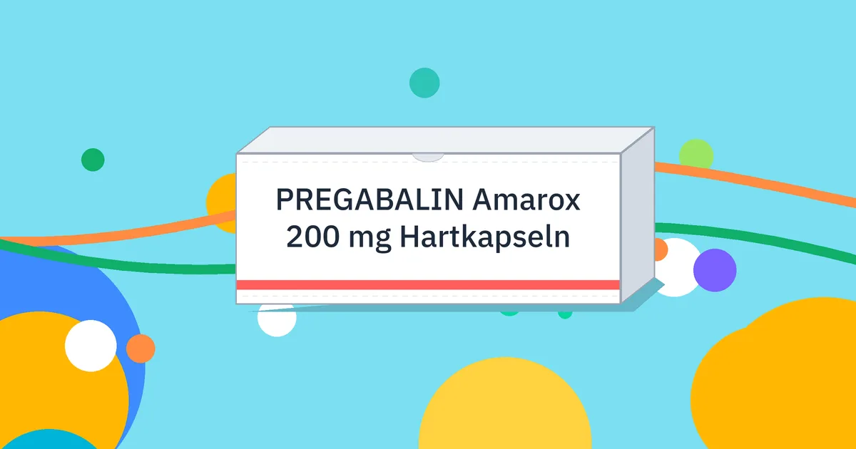 Symbolbild: Packung mit der Aufschrift PREGABALIN Amarox 200 mg Hartkapseln (PZN 16805183) – Verfügbarkeit und Bezug in Apotheken in Frankfurt am Main