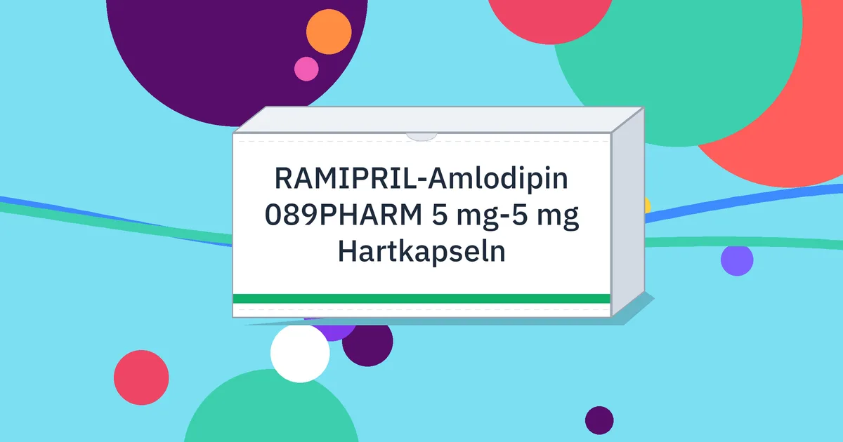 Symbolbild: Packung mit der Aufschrift RAMIPRIL-Amlodipin 089PHARM 5 mg-5 mg Hartkapseln (PZN 20187153) – Verfügbarkeit und Bezug in Apotheken in Frankfurt am Main