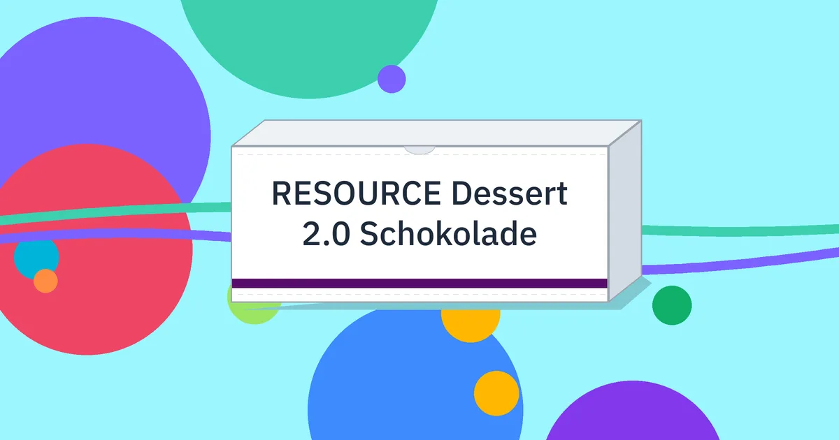 Symbolbild: Packung mit der Aufschrift RESOURCE Dessert 2.0 Schokolade (PZN 18049171) – Verfügbarkeit und Bezug in Apotheken in Frankfurt am Main