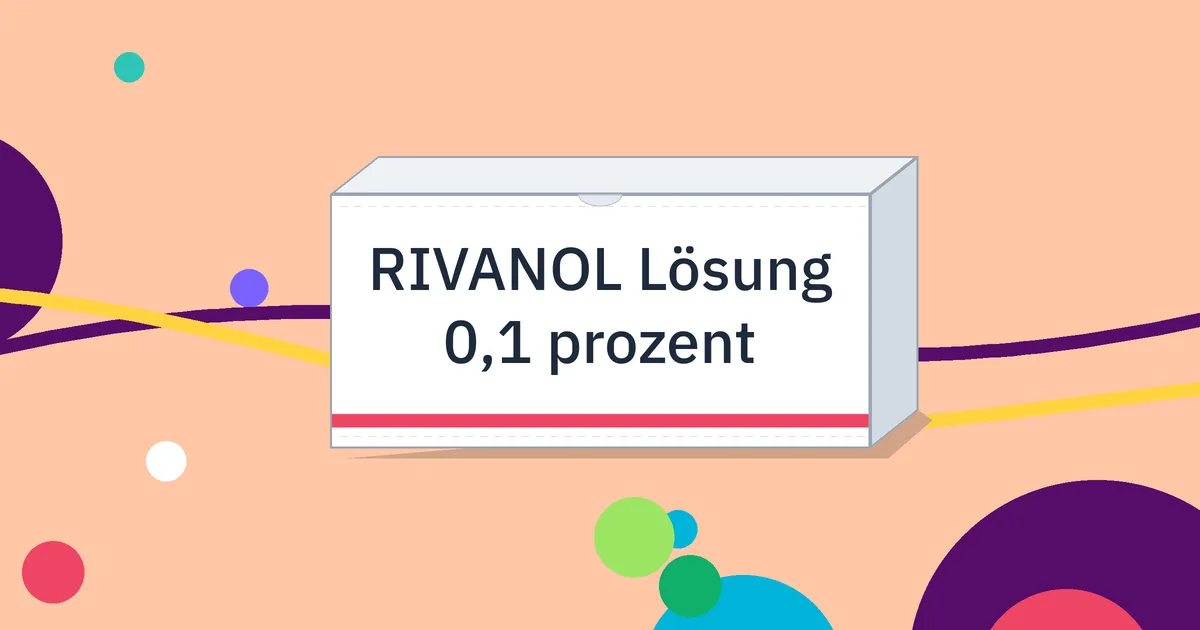 Symbolbild: Packung mit der Aufschrift RIVANOL Lösung 0,1 prozent (PZN 07561368) – Verfügbarkeit und Bezug in Apotheken in Frankfurt am Main
