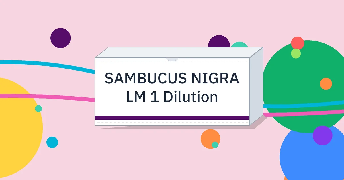 Symbolbild: Packung mit der Aufschrift SAMBUCUS NIGRA LM 1 Dilution (PZN 13181150) – Verfügbarkeit und Bezug in Apotheken in Frankfurt am Main