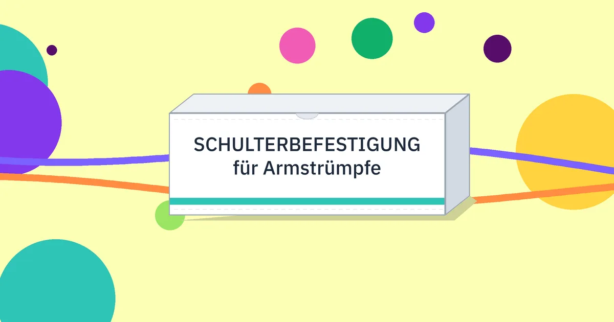 Symbolbild: Packung mit der Aufschrift SCHULTERBEFESTIGUNG für Armstrümpfe (PZN 20318595) – Verfügbarkeit und Bezug in Apotheken in Frankfurt am Main
