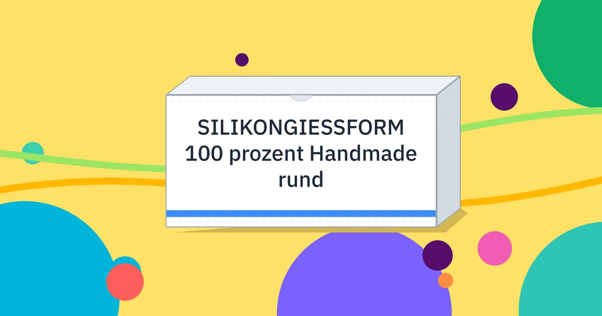 Symbolbild: Packung mit der Aufschrift SILIKONGIESSFORM 100 prozent Handmade rund (PZN 17180532) – Verfügbarkeit und Bezug in Apotheken in Frankfurt am Main