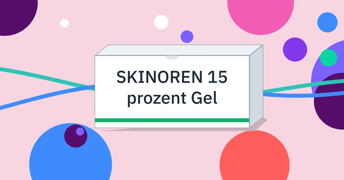 Symbolbild: Packung mit der Aufschrift SKINOREN 15 prozent Gel (PZN 11081970) – Verfügbarkeit und Bezug in Apotheken in Frankfurt am Main