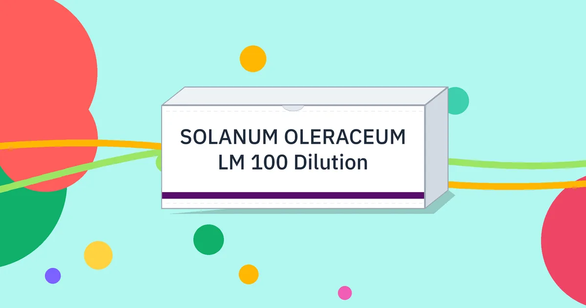 Symbolbild: Packung mit der Aufschrift SOLANUM OLERACEUM LM 100 Dilution (PZN 13193615) – Verfügbarkeit und Bezug in Apotheken in Frankfurt am Main