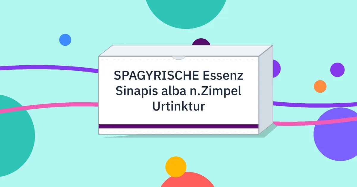 Symbolbild: Packung mit der Aufschrift SPAGYRISCHE Essenz Sinapis alba n.Zimpel Urtinktur (PZN 16700136) – Verfügbarkeit und Bezug in Apotheken in Frankfurt am Main