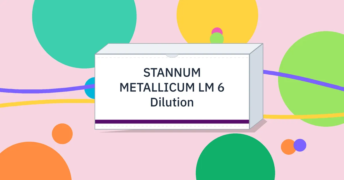 Symbolbild: Packung mit der Aufschrift STANNUM METALLICUM LM 6 Dilution (PZN 02603903) – Verfügbarkeit und Bezug in Apotheken in Frankfurt am Main