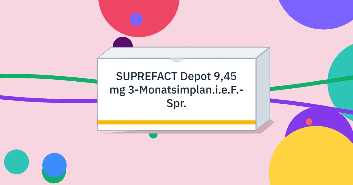 Symbolbild: Packung mit der Aufschrift SUPREFACT Depot 9,45 mg 3-Monatsimplan.i.e.F.-Spr. (PZN 18747604) – Verfügbarkeit und Bezug in Apotheken in Frankfurt am Main