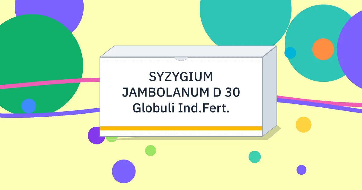 Symbolbild: Packung mit der Aufschrift SYZYGIUM JAMBOLANUM D 30 Globuli Ind.Fert. (PZN 17718693) – Verfügbarkeit und Bezug in Apotheken in Frankfurt am Main