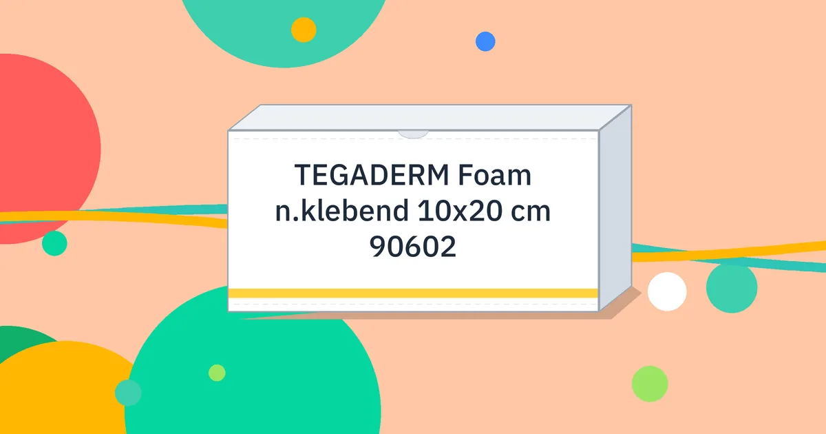 Symbolbild: Packung mit der Aufschrift TEGADERM Foam n.klebend 10x20 cm 90602 (PZN 13975453) – Verfügbarkeit und Bezug in Apotheken in Frankfurt am Main