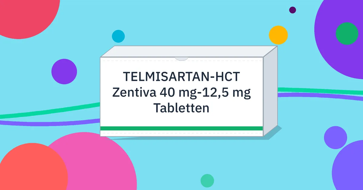 Symbolbild: Packung mit der Aufschrift TELMISARTAN-HCT Zentiva 40 mg-12,5 mg Tabletten (PZN 10715415) – Verfügbarkeit und Bezug in Apotheken in Frankfurt am Main