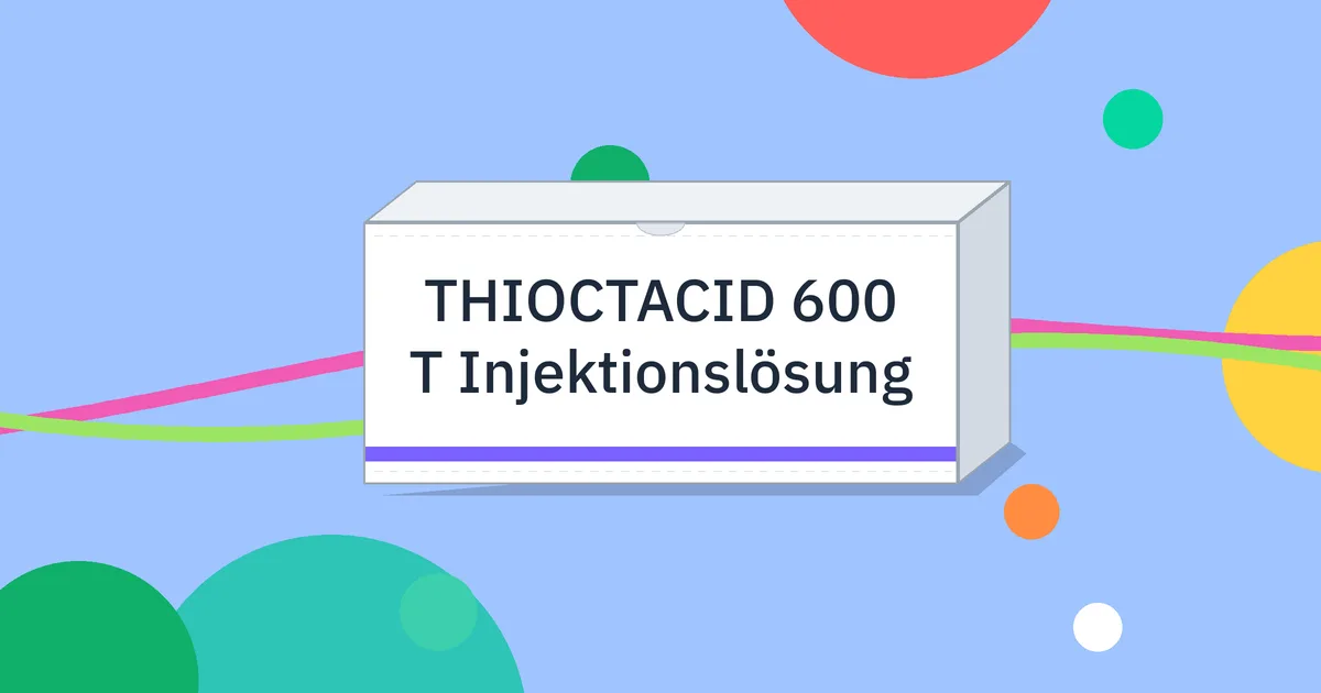 Symbolbild: Packung mit der Aufschrift THIOCTACID 600 T Injektionslösung (PZN 04587002) – Verfügbarkeit und Bezug in Apotheken in Frankfurt am Main