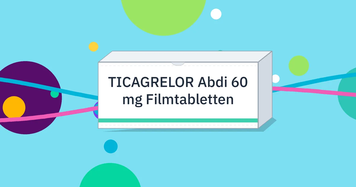 Symbolbild: Packung mit der Aufschrift TICAGRELOR Abdi 60 mg Filmtabletten (PZN 19456197) – Verfügbarkeit und Bezug in Apotheken in Frankfurt am Main