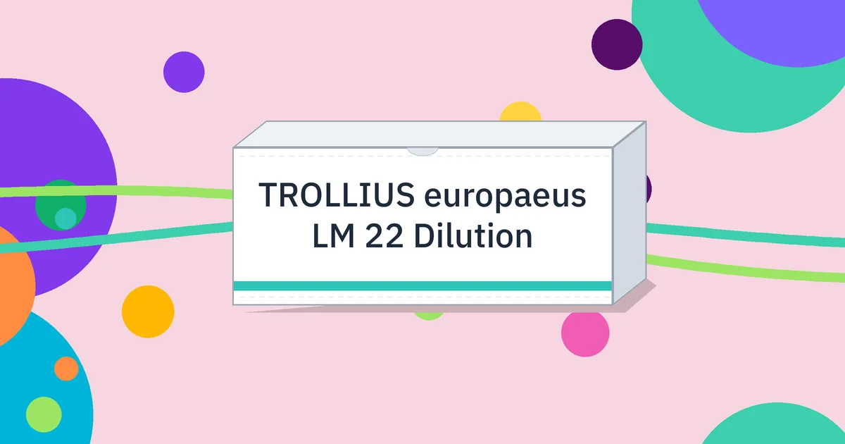 Symbolbild: Packung mit der Aufschrift TROLLIUS europaeus LM 22 Dilution (PZN 13252660) – Verfügbarkeit und Bezug in Apotheken in Frankfurt am Main