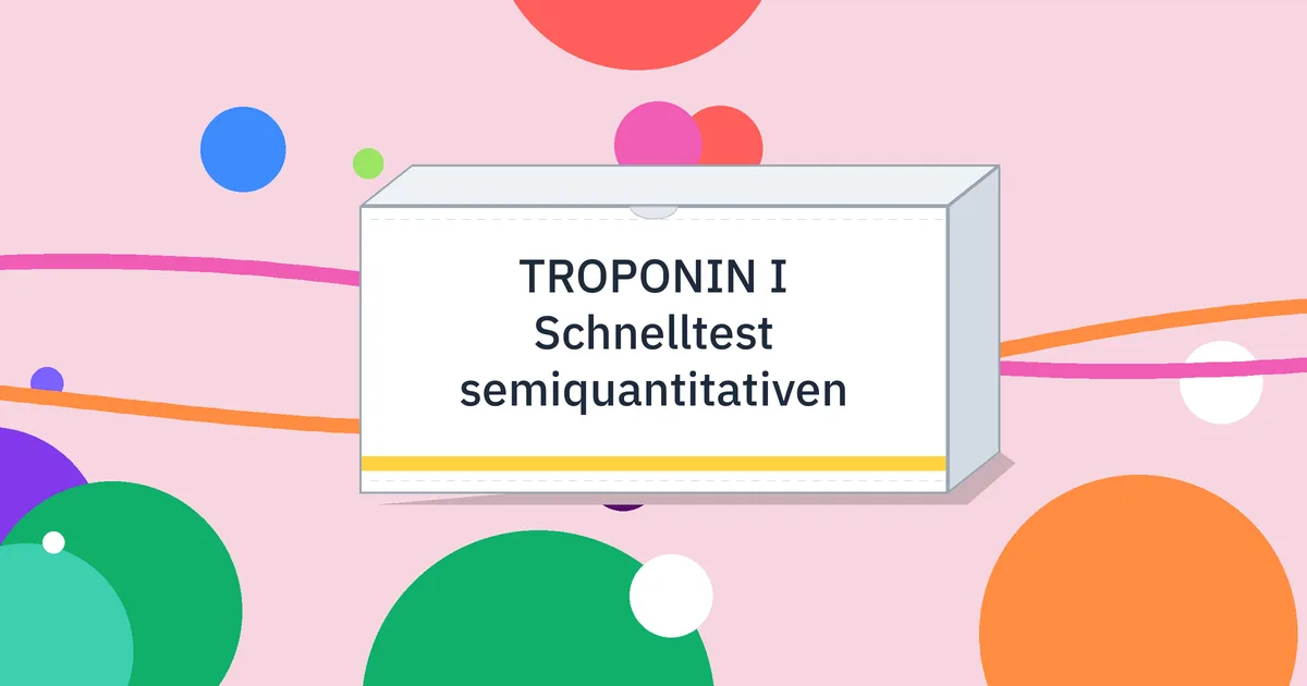 Symbolbild: Packung mit der Aufschrift TROPONIN I Schnelltest semiquantitativen (PZN 01564041) – Verfügbarkeit und Bezug in Apotheken in Frankfurt am Main