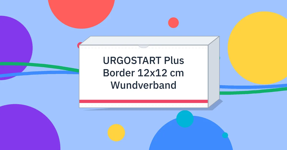 Symbolbild: Packung mit der Aufschrift URGOSTART Plus Border 12x12 cm Wundverband (PZN 12898928) – Verfügbarkeit und Bezug in Apotheken in Frankfurt am Main