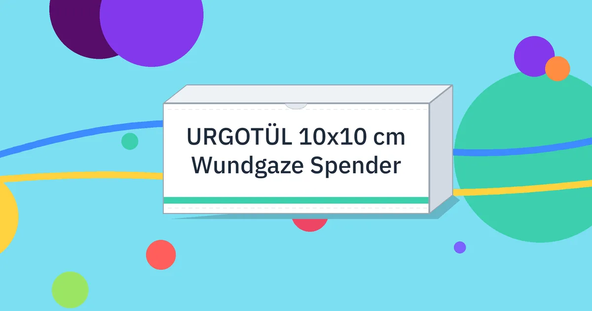 Symbolbild: Packung mit der Aufschrift URGOTÜL 10x10 cm Wundgaze Spender (PZN 01161366) – Verfügbarkeit und Bezug in Apotheken in Frankfurt am Main