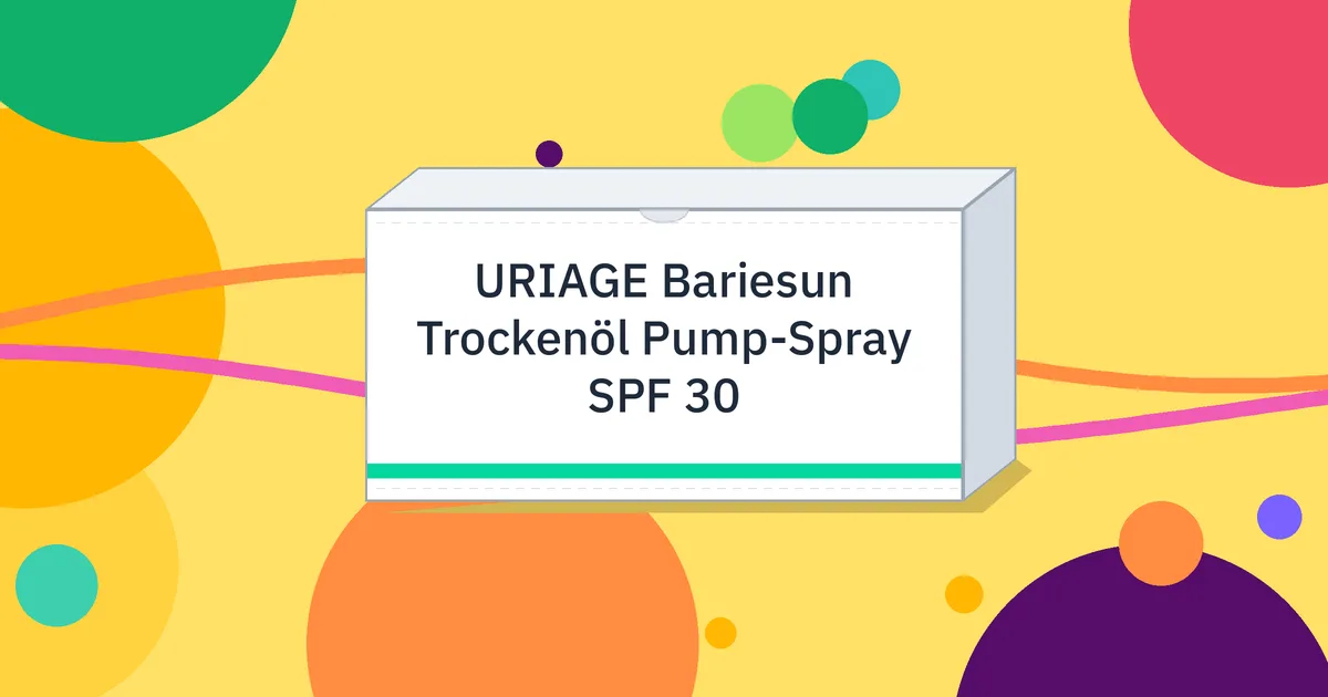 Symbolbild: Packung mit der Aufschrift URIAGE Bariesun Trockenöl Pump-Spray SPF 30 (PZN 17182525) – Verfügbarkeit und Bezug in Apotheken in Frankfurt am Main