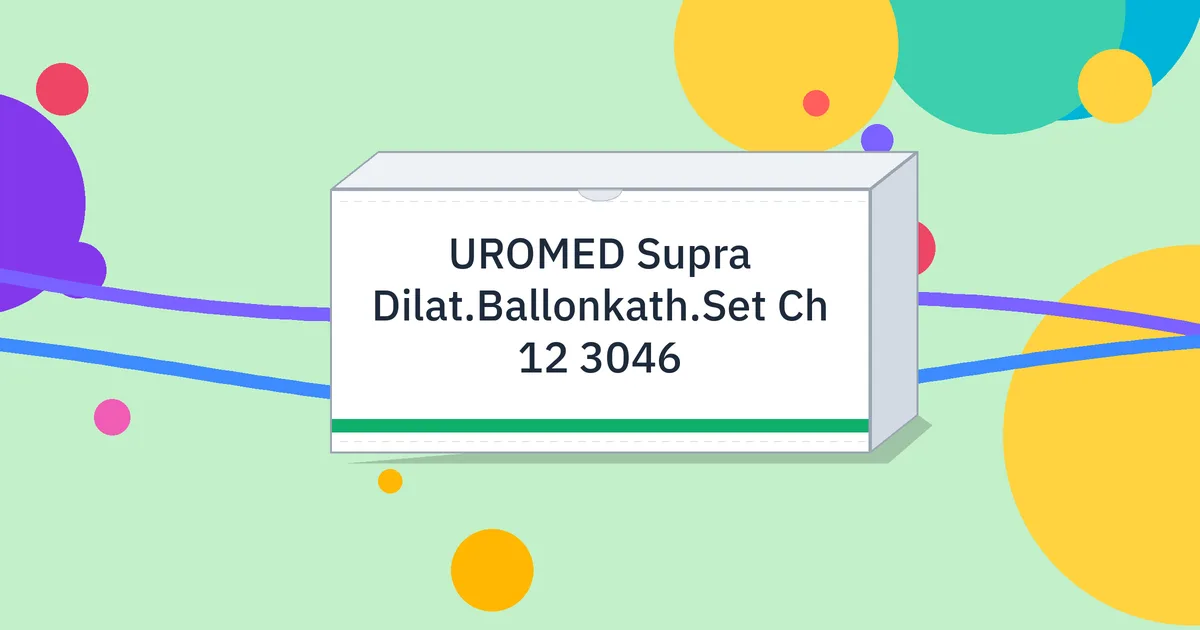 Symbolbild: Packung mit der Aufschrift UROMED Supra Dilat.Ballonkath.Set Ch 12 3046 (PZN 04742069) – Verfügbarkeit und Bezug in Apotheken in Frankfurt am Main