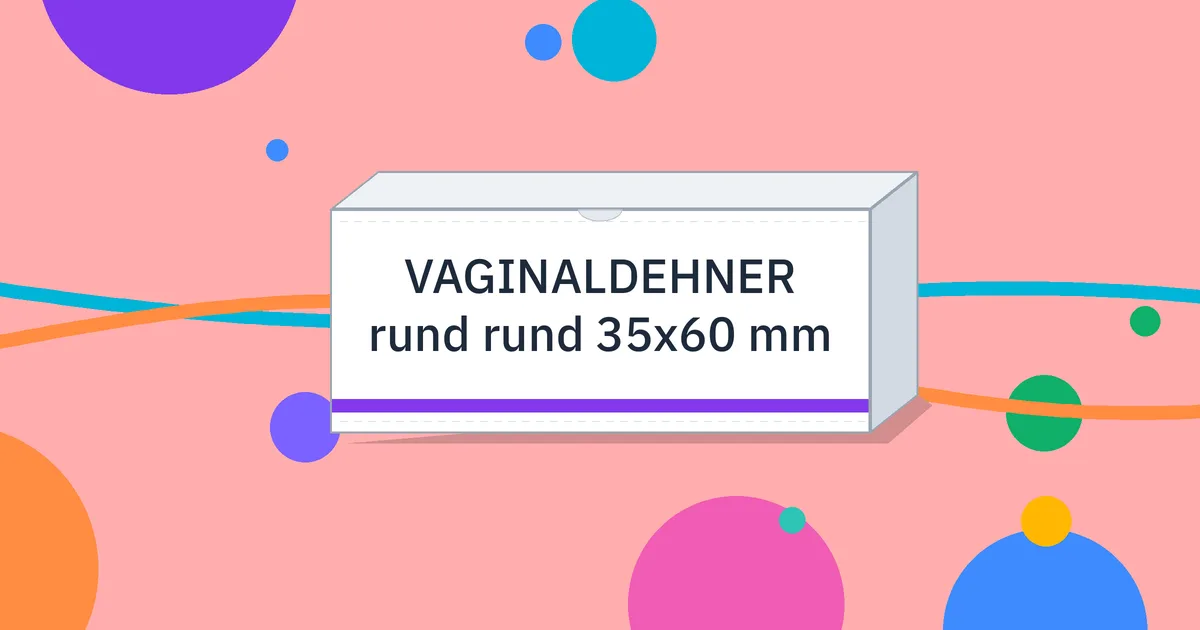 Symbolbild: Packung mit der Aufschrift VAGINALDEHNER rund rund 35x60 mm (PZN 04615744) – Verfügbarkeit und Bezug in Apotheken in Frankfurt am Main